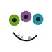 Monster Face 1 Machine Embroidery Design-instant DOWNLOAD - Etsy