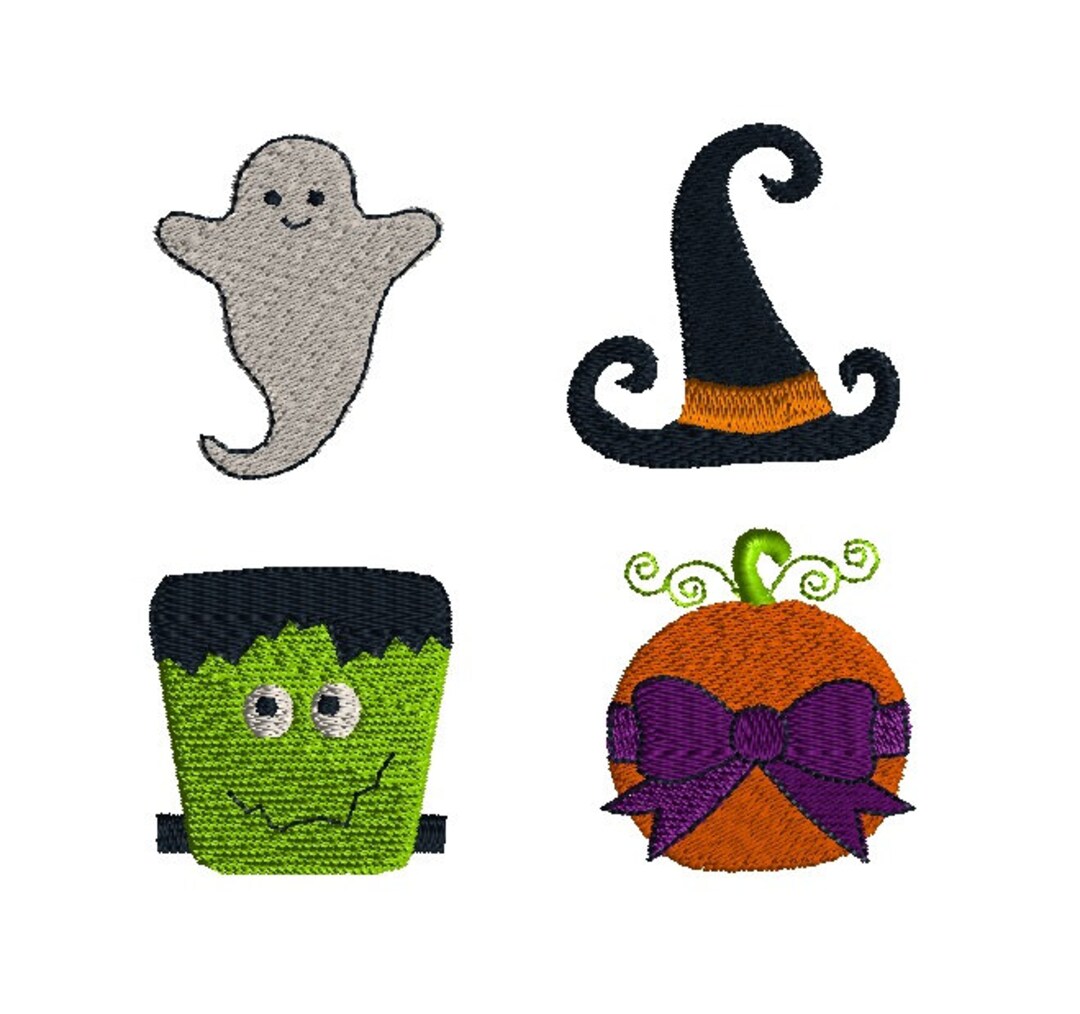 Mini Halloween Machine Embroidery Designs-instant DOWNLOAD - Etsy