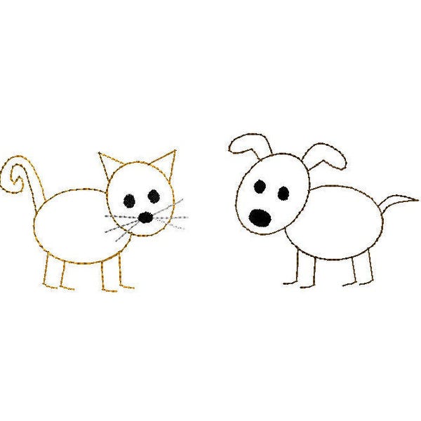 Stick Figure Embroidery Design - Etsy