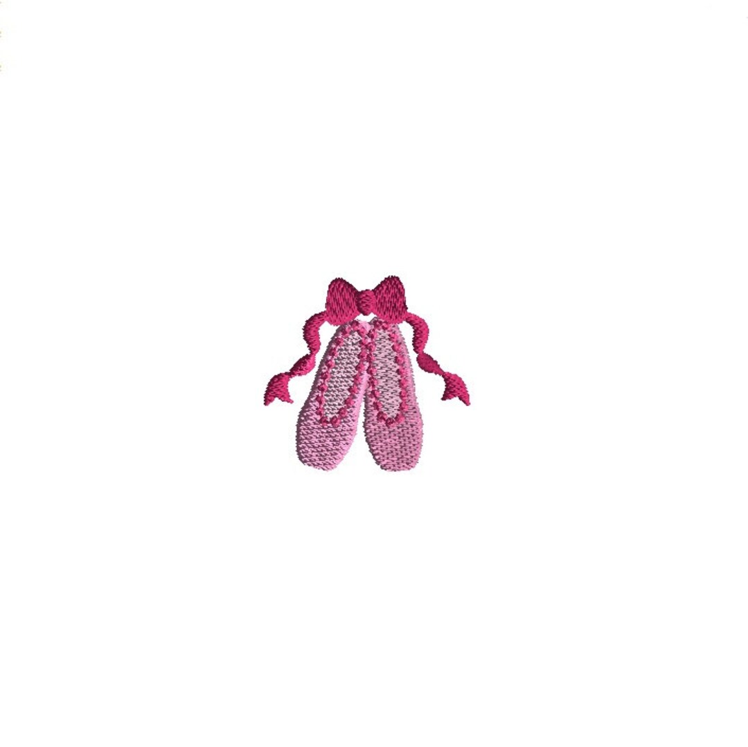 Mini Ballet Slippers 2 Machine Embroidery Design-instant DOWNLOAD - Etsy