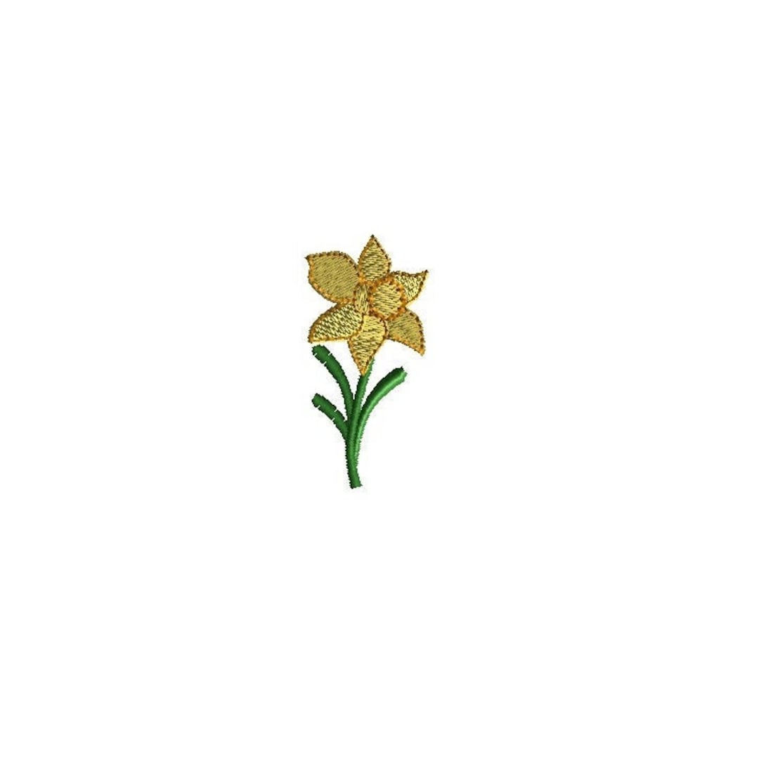 Mini Daffodil Machine Embroidery Design-instant DOWNLOAD-3 Sizes - Etsy