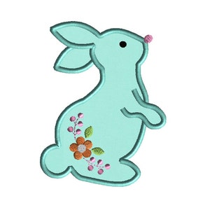Rabbit 2 Applique Machine Embroidery Design-instant DOWNLOAD | Etsy