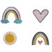 Mini Boho Modern Rainbow Machine Embroidery Design Set-instant | Etsy