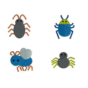 Mini Bug Machine Embroidery Design Set-instant DOWNLOAD - Etsy