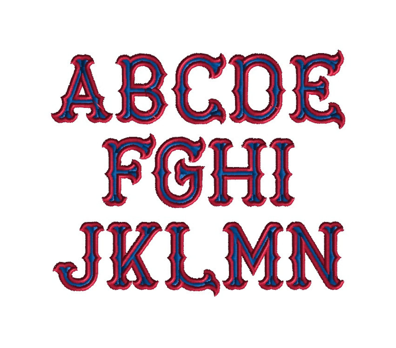 Saloon 2 Color Font Machine Embroidery Designs-instant - Etsy