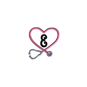 Mini Stethoscope Heart Frame Machine Embroidery Design-instant DOWNLOAD ...
