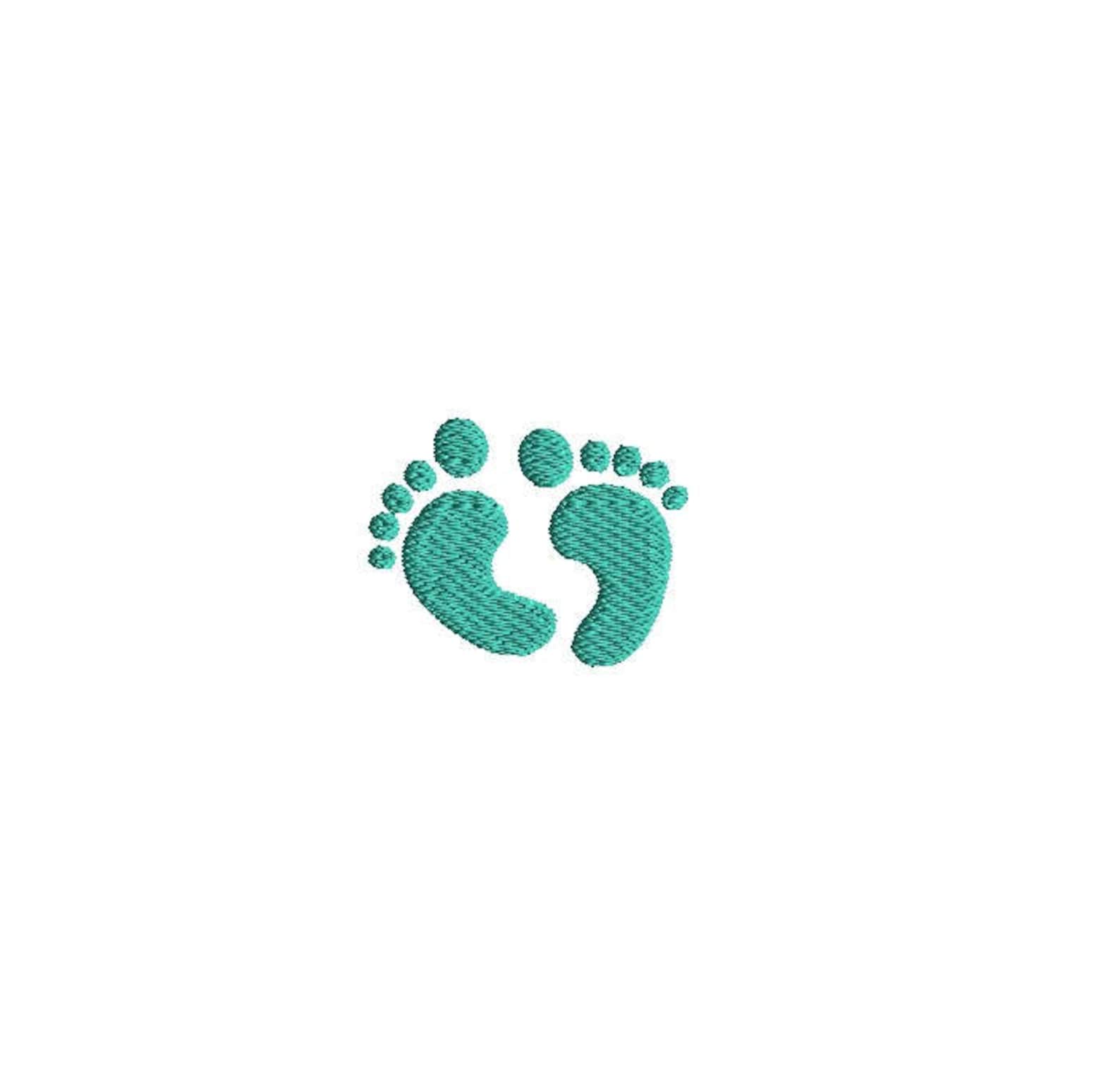 Mini Baby Feet Machine Embroidery Design-instant DOWNLOAD - Etsy