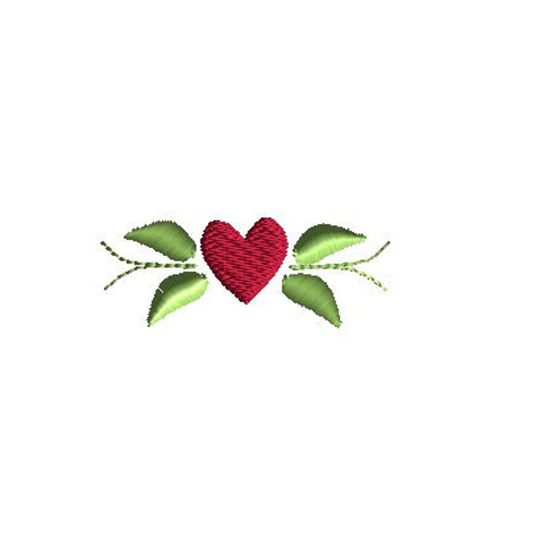 Mini Heart Border Machine Embroidery Design-instant DOWNLOAD - Etsy