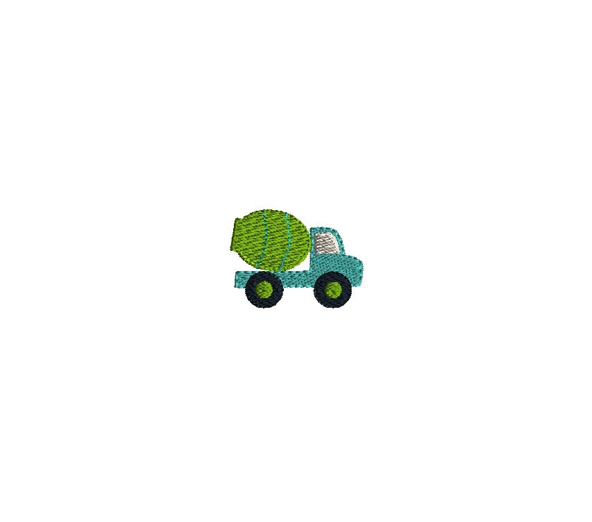 Mini Construction Machine Embroidery Design Set-instant DOWNLOAD - Etsy