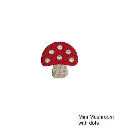 Mini Mushroom 3 Machine Embroidery Design-instant DOWNLOAD - Etsy