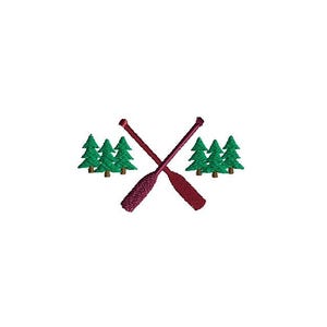 Mini Oars With Trees Machine Embroidery Design-instant DOWNLOAD - Etsy