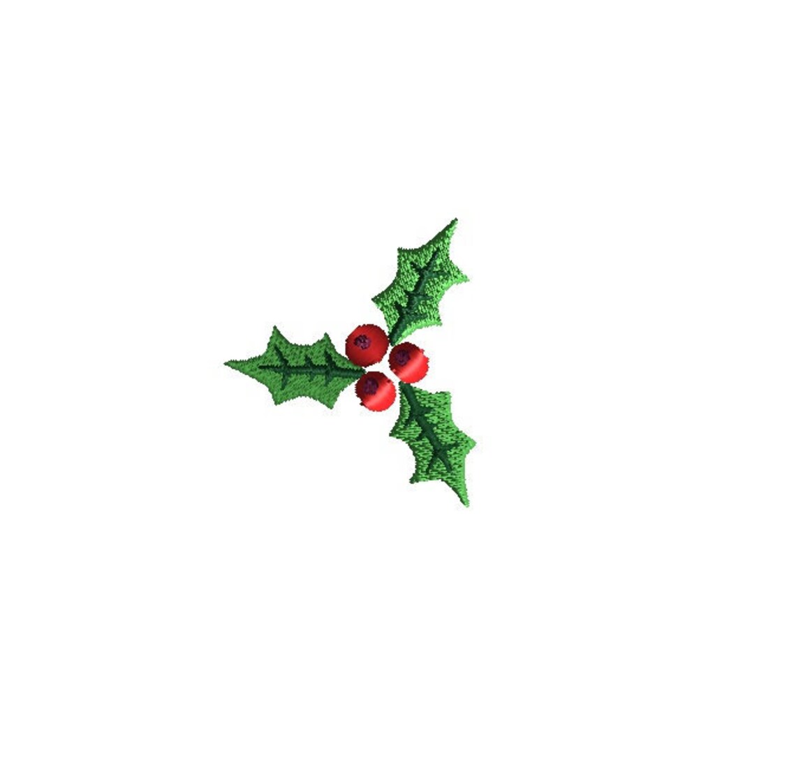Mini Christmas Holly Machine Embroidery Design -INSTANT DOWNLOAD - Etsy