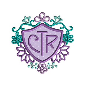 CTR Floral Applique Machine Embroidery Design-instant DOWNLOAD-3 Sizes ...