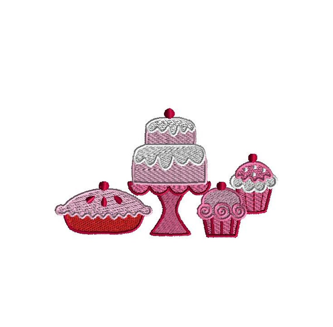 Baked Goods Machine Embroidery Design-instant DOWNLOAD - Etsy