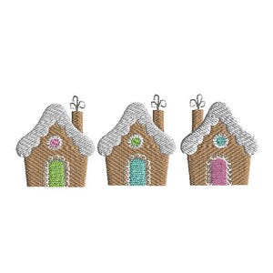 Mini Gingerbread House Machine Embroidery Design-instant DOWNLOAD-3 ...