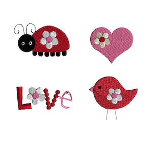 Mini Love Machine Embroidery Design Set-instant DOWNLOAD - Etsy