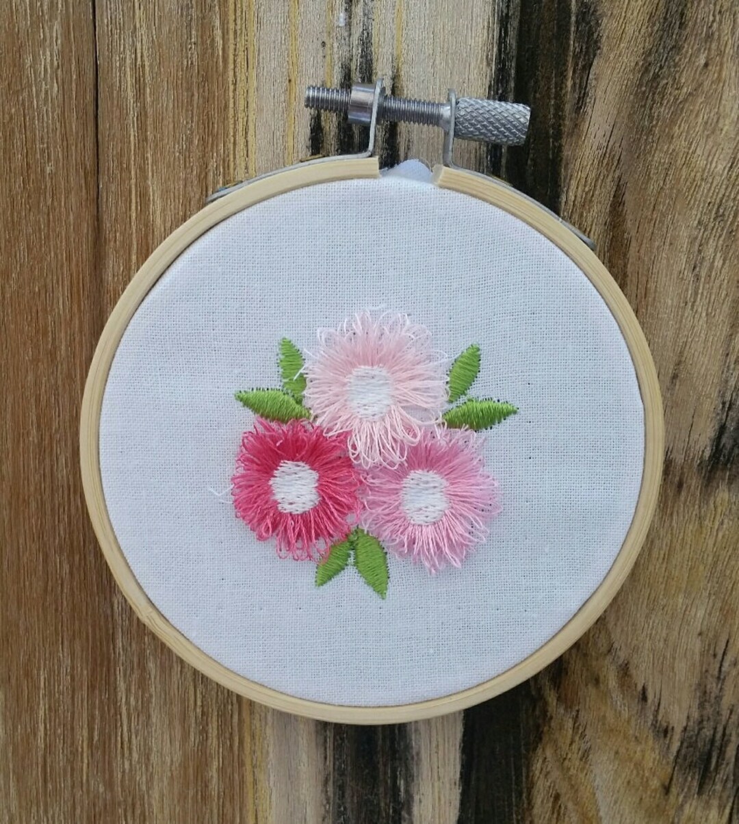 Fringe Flowers Machine Embroidery Design-instant DOWNLOAD - Etsy