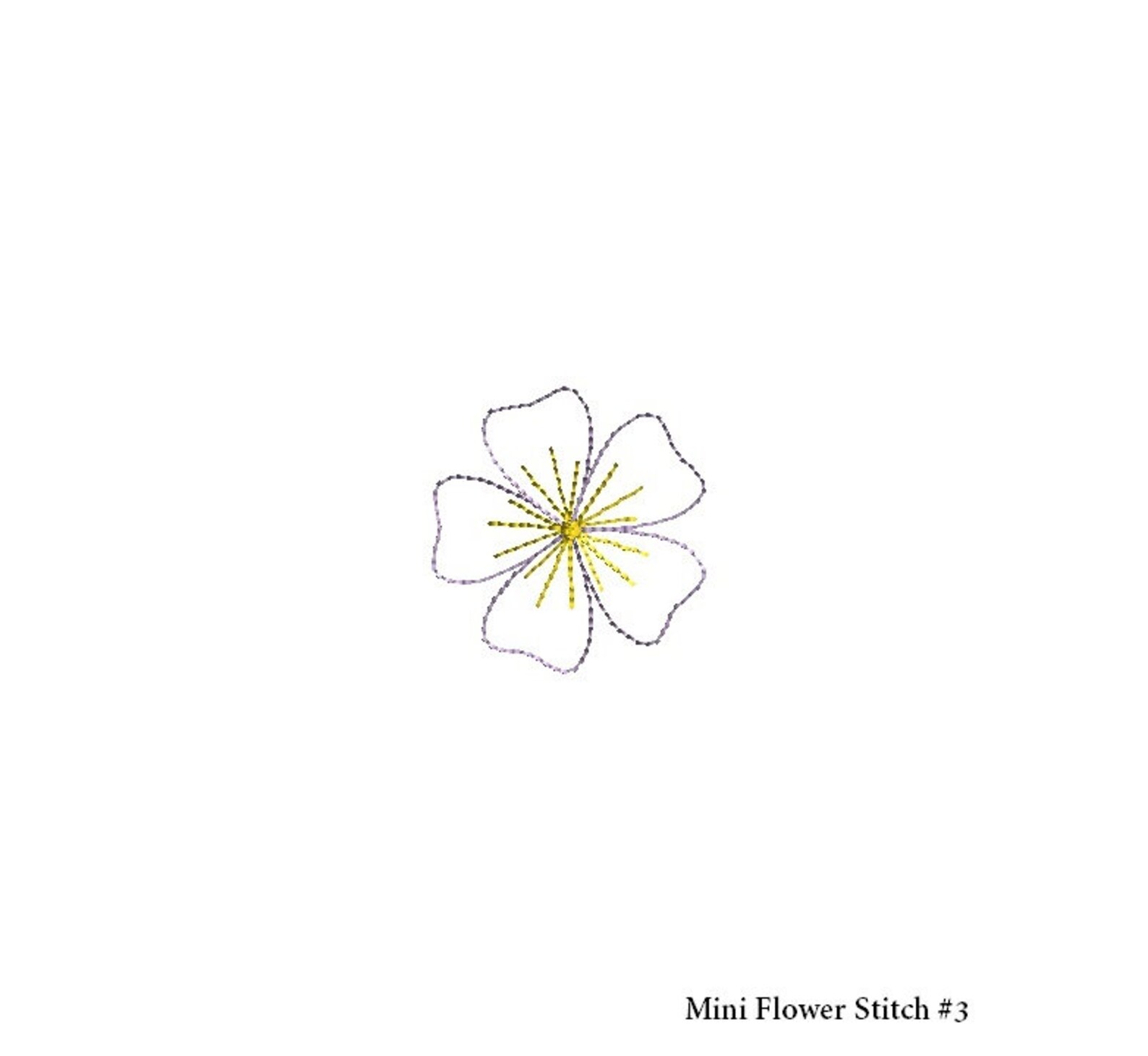 Mini Flower Stitch Machine Embroidery Design Set-instant | Etsy