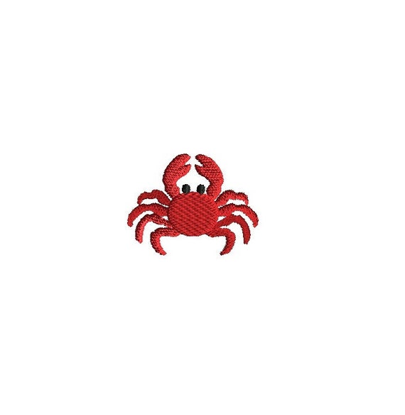 Embroidery Crab Machine Embroidery Design Craft Supplies & Tools etna ...