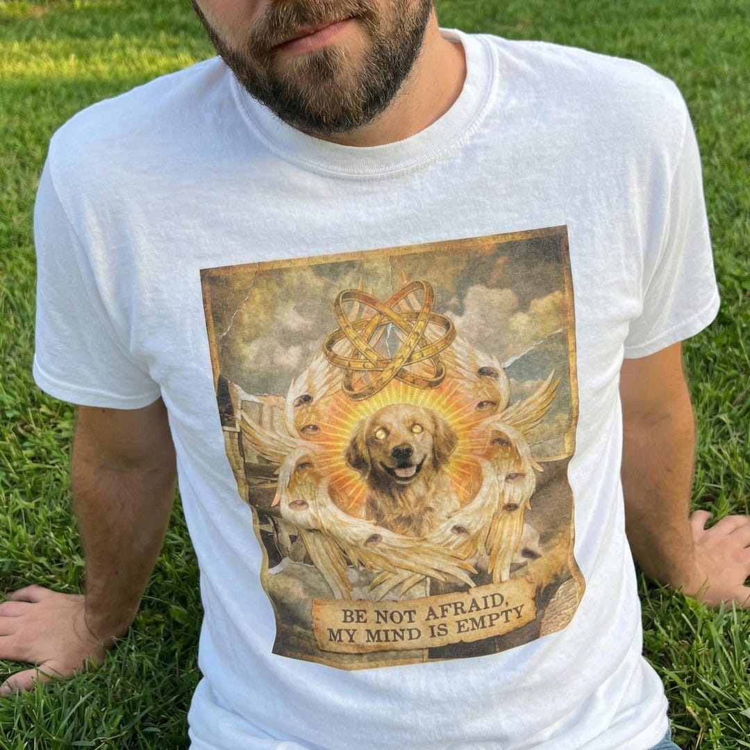 Biblically Accurate Golden Retriever Shirt, Be Not Afraid Meme Tee ...