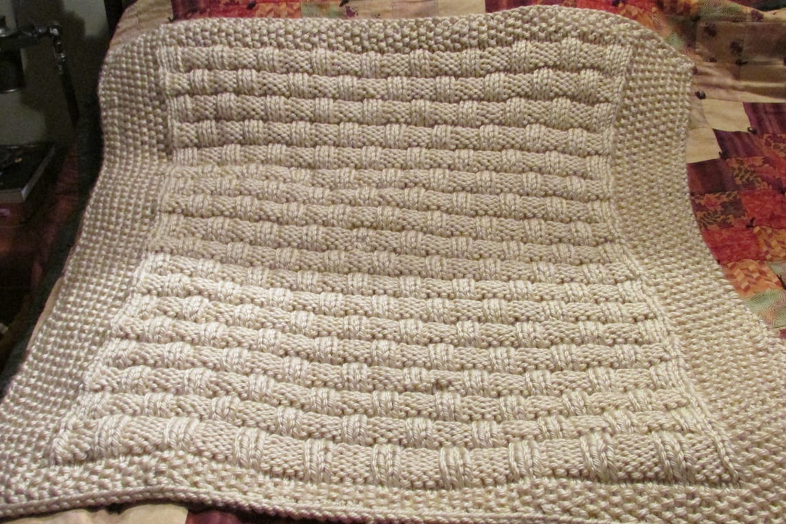 Digital Knitting Pattern Knitting Pattern Blanket Knitting - Etsy