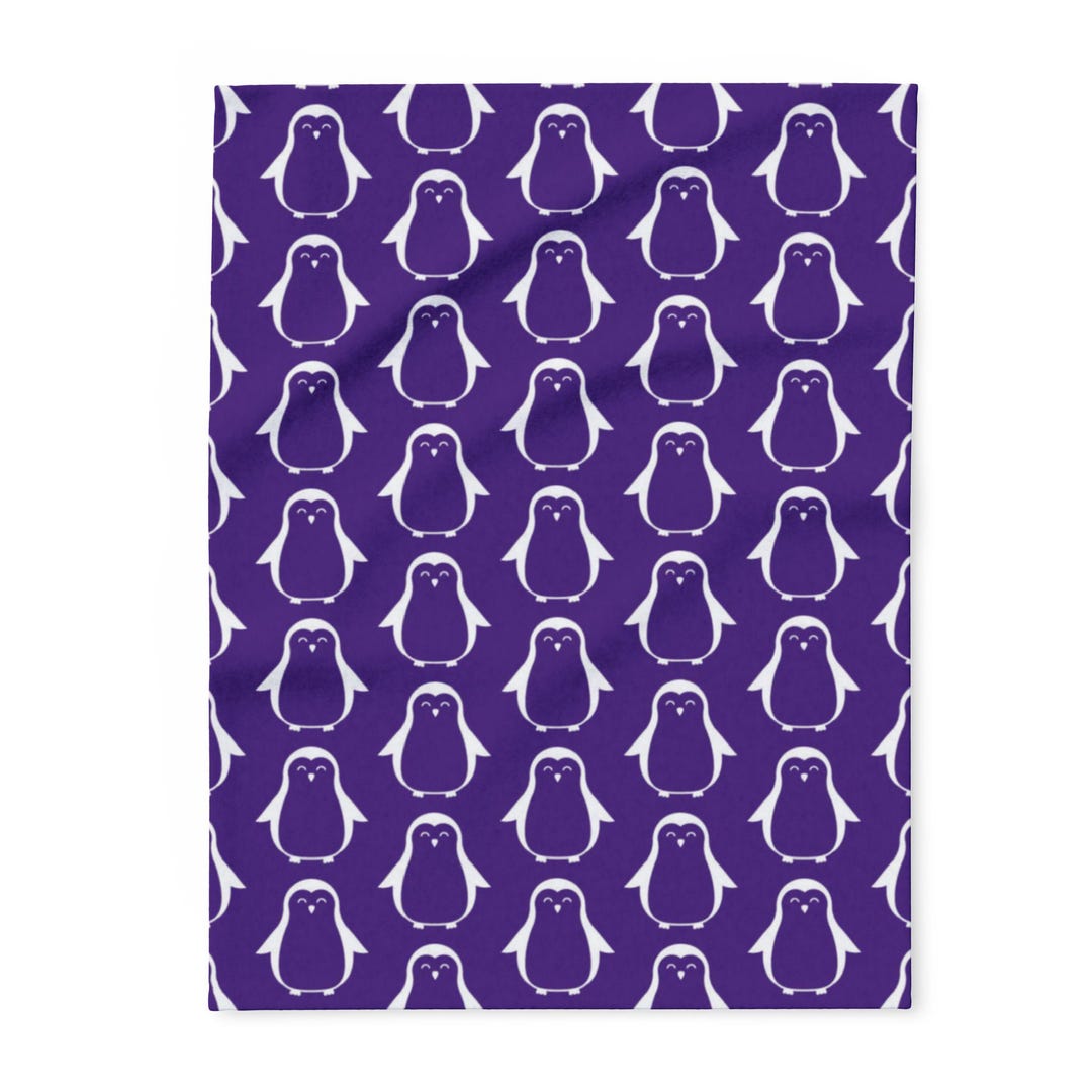 Fibromyalgia | Foggys Logo | Cute Penguin Fleece Blanket - Etsy