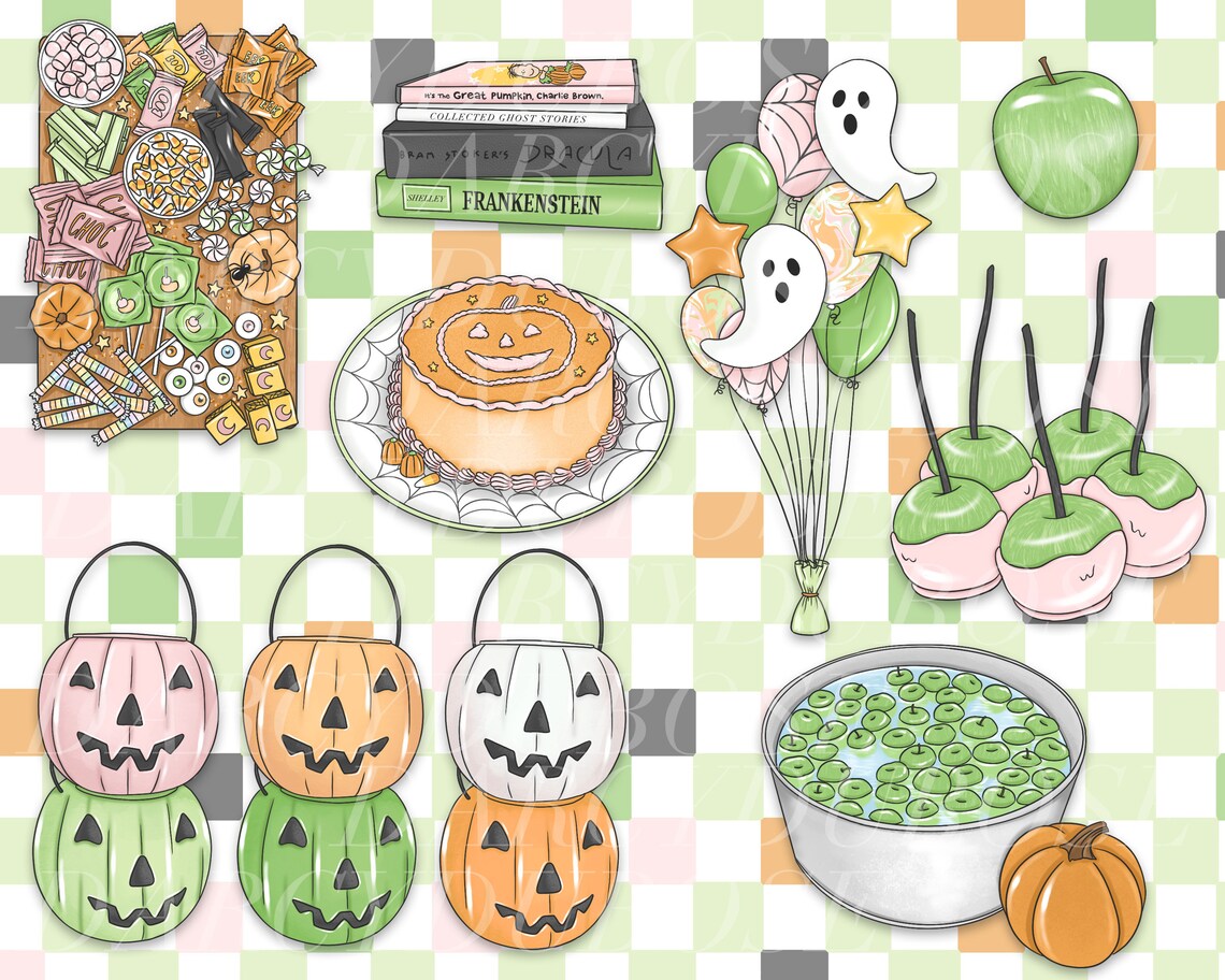 Halloween Night CLIP ART W LICENSE Spooky Ghost October - Etsy