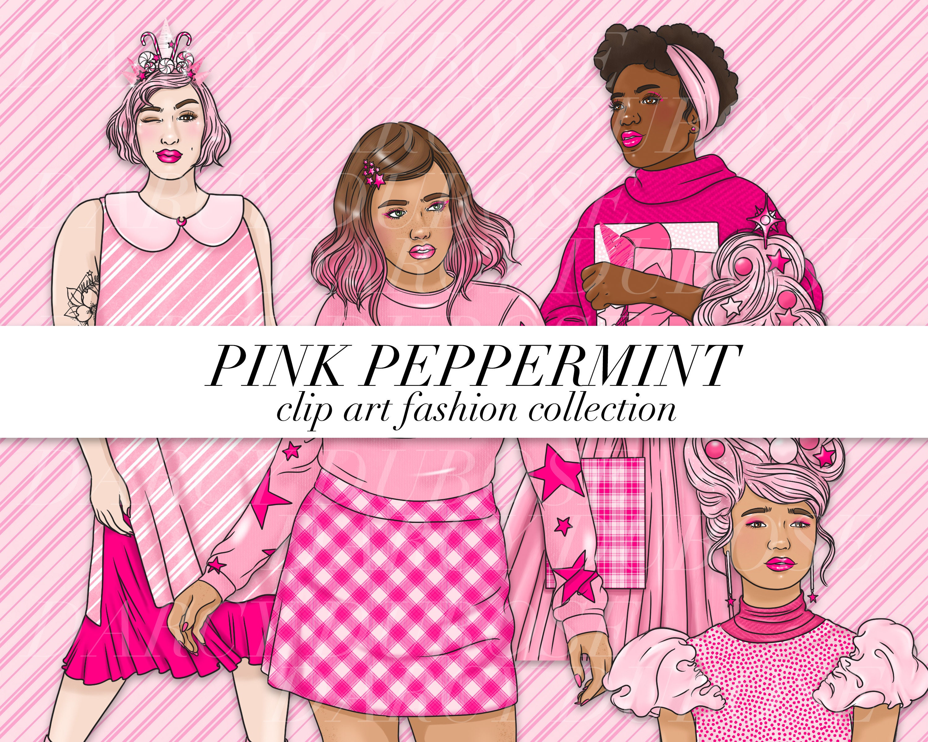 Pink Peppermint Clipart