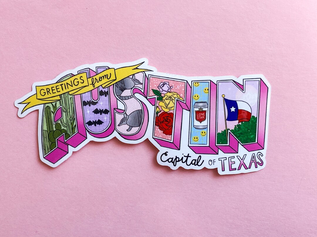Austin Texas Vinyl Sticker - Etsy