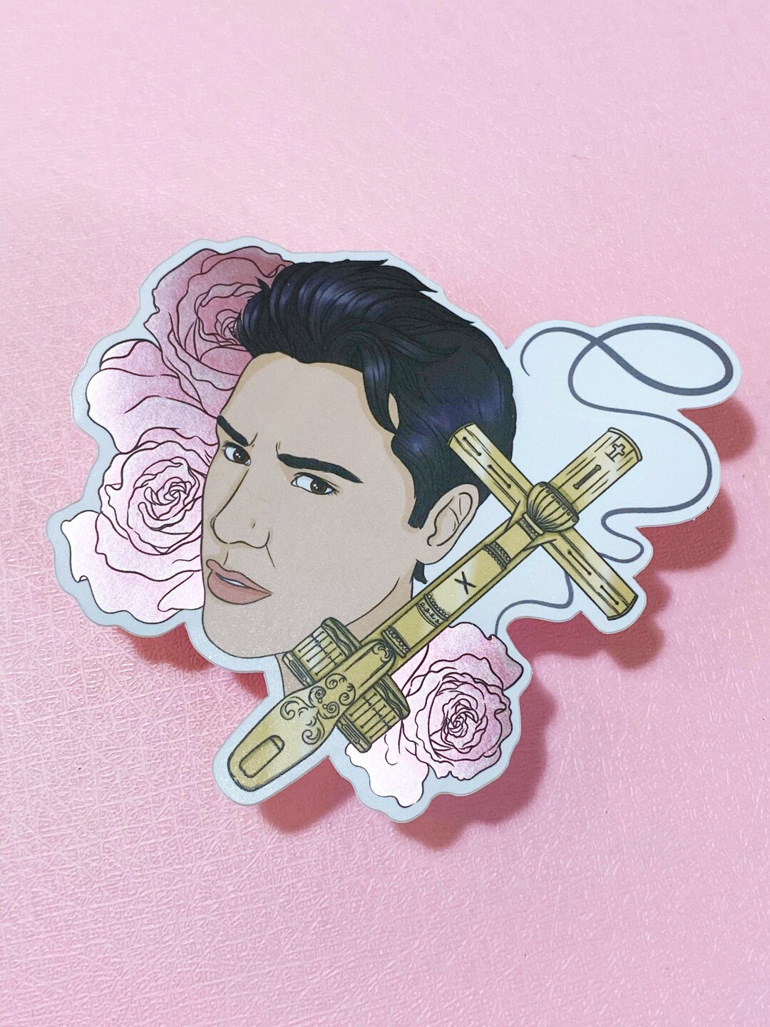 Constantine Keanu Matte Mirror Vinyl Sticker - Etsy
