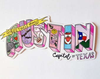 Austin Texas Sticker | Etsy