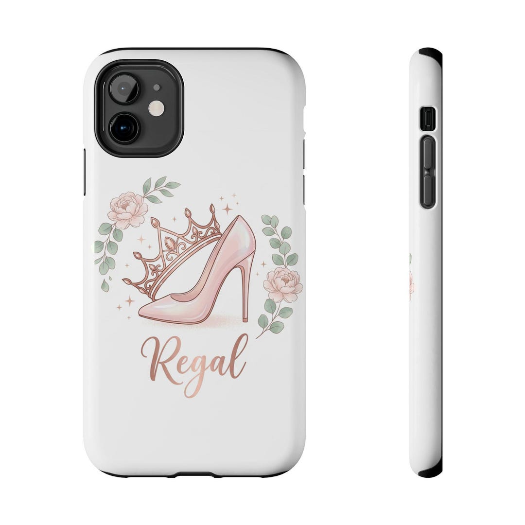 Regal High Heel Crown Phone Case | Pink Shoes, Floral iPhone Cover - Etsy