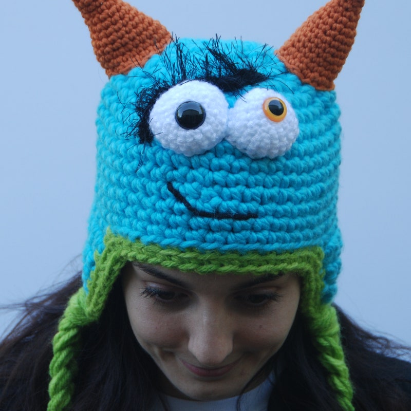 Monster Hat - Etsy