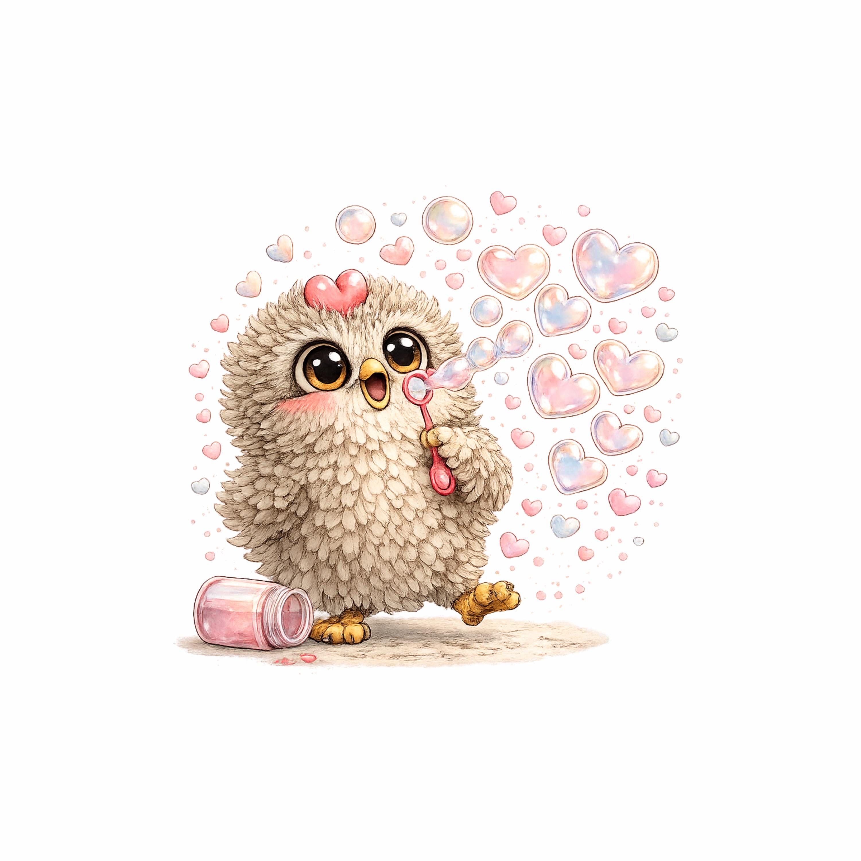 Valentine Owl Clipart | Handrawn Heart Owl PNG Graphics (digital ...