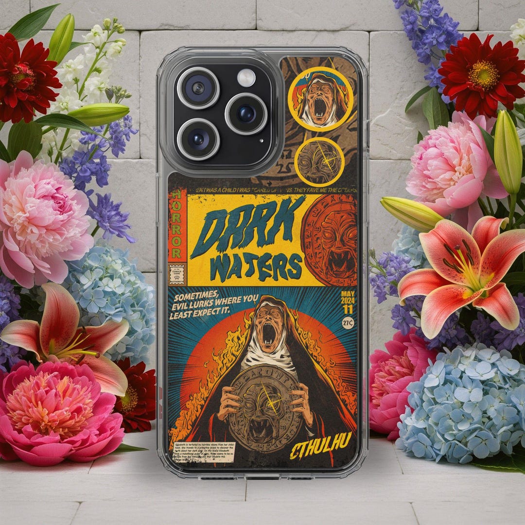 Cthulhu Horror Comic iPhone Case: Dark Waters Graphic - Etsy