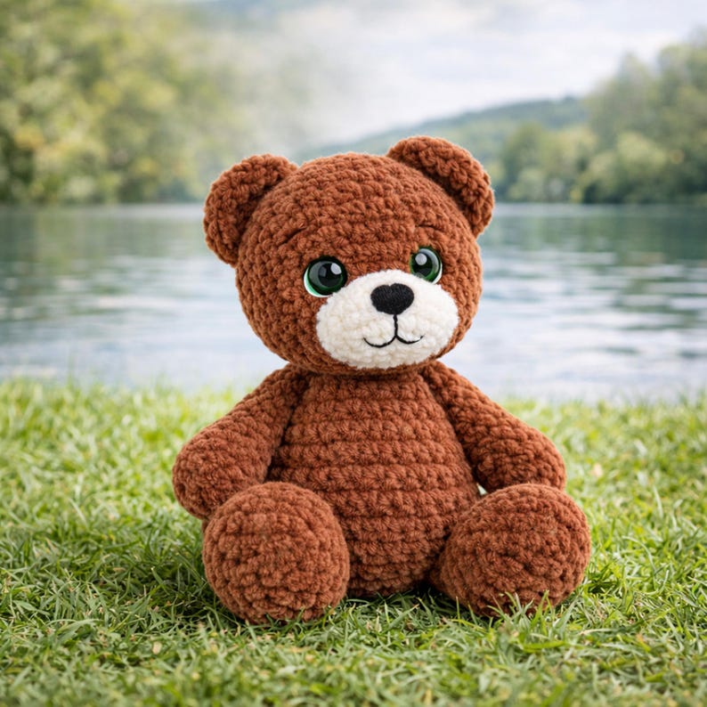 Teddy Bear Crochet Pattern Pdf | Amigurumi Plush Toy Hand Made - Etsy