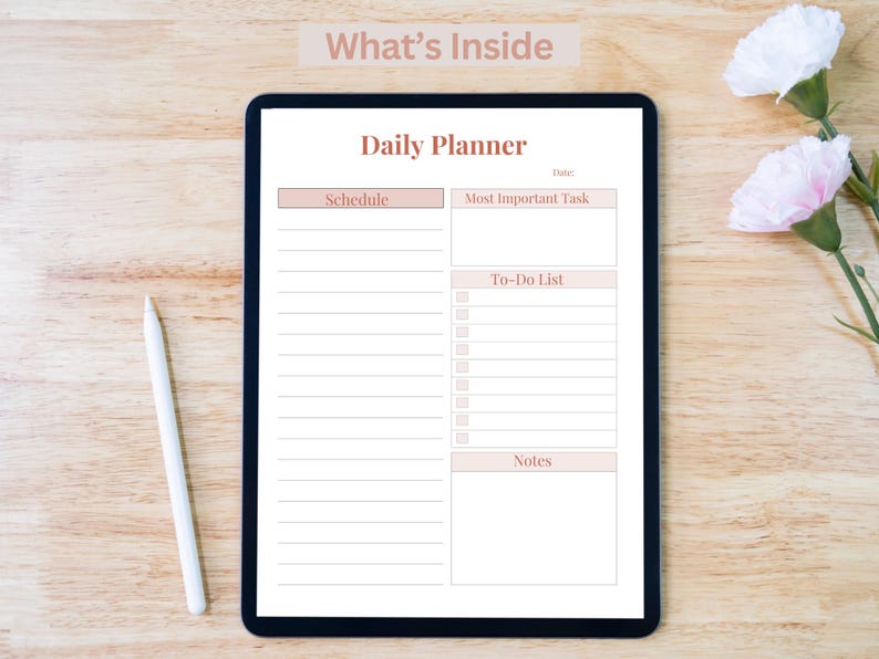2026 Digital Planner | Printable Daily Weekly Planner| Minimal iPad ...