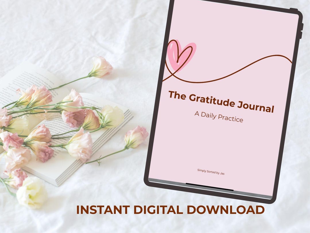 Gratitude Journal Printable | Daily Gratitude Planner | Minimal A4 Self ...