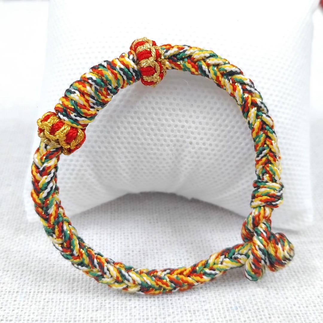 Handmade Tibetan Five-color String Bracelet, Kabbalah Bracelet ...