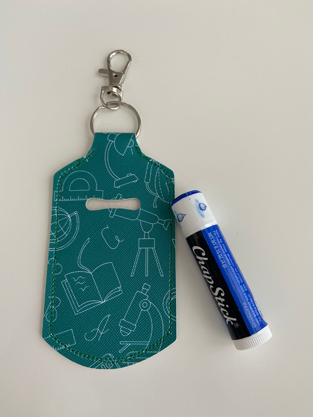 Keychain Chapstick Holder, Teacher Gifts, Chalkboard, Handmade Gifts ...