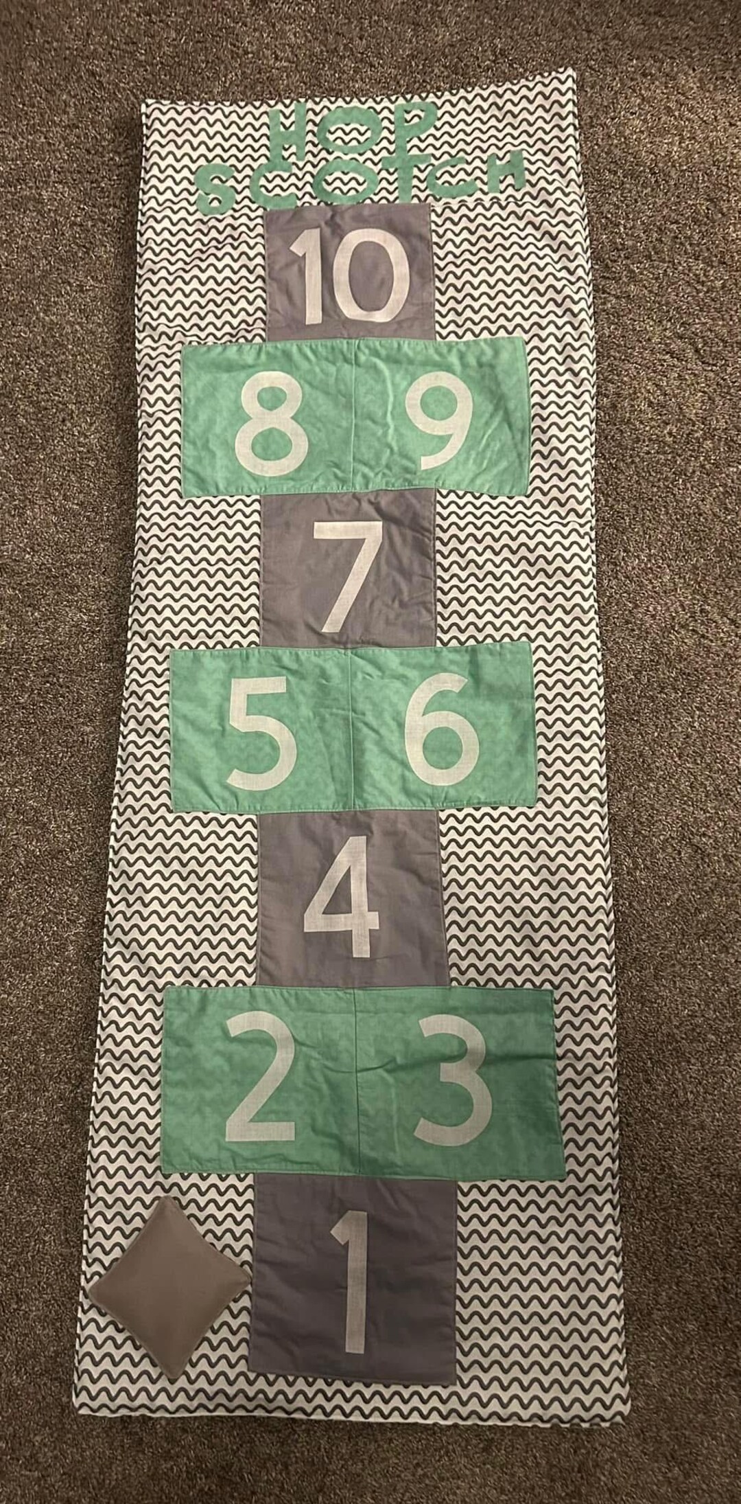 Indoor Hopscotch Mat, Kids Indoor Game Ideas, Kids Gift Ideas, Boy or ...