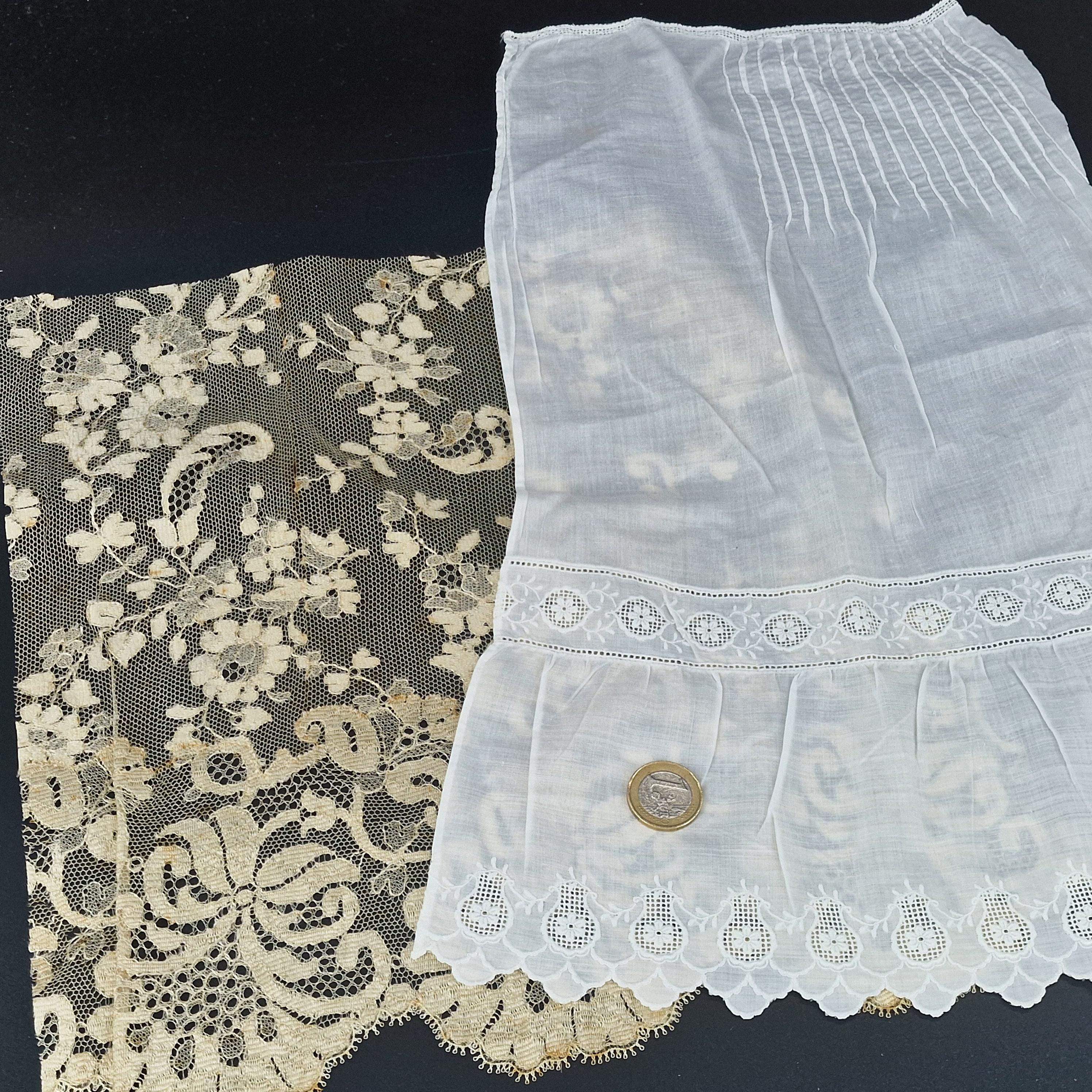 Antique Lace Scraps Bundle 1900-1950, 20 French and Spanish Textile ...