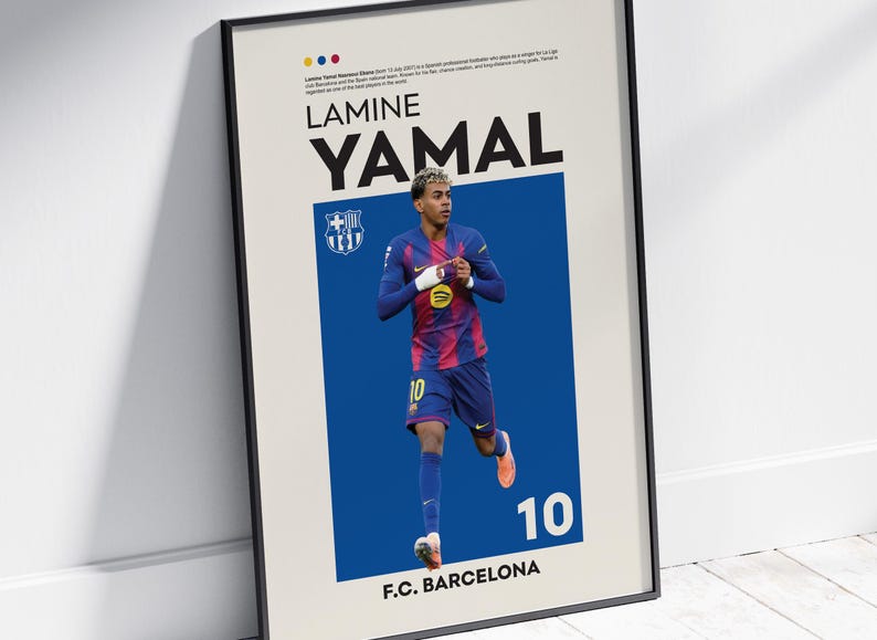 Lamine Yamal Poster, Football Fan Gift (digital Download) - Etsy