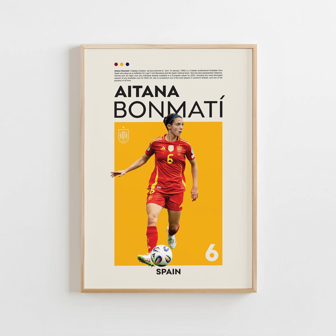 Aitana Bonmati Poster, Football Fan Gift (digital Download) - Etsy
