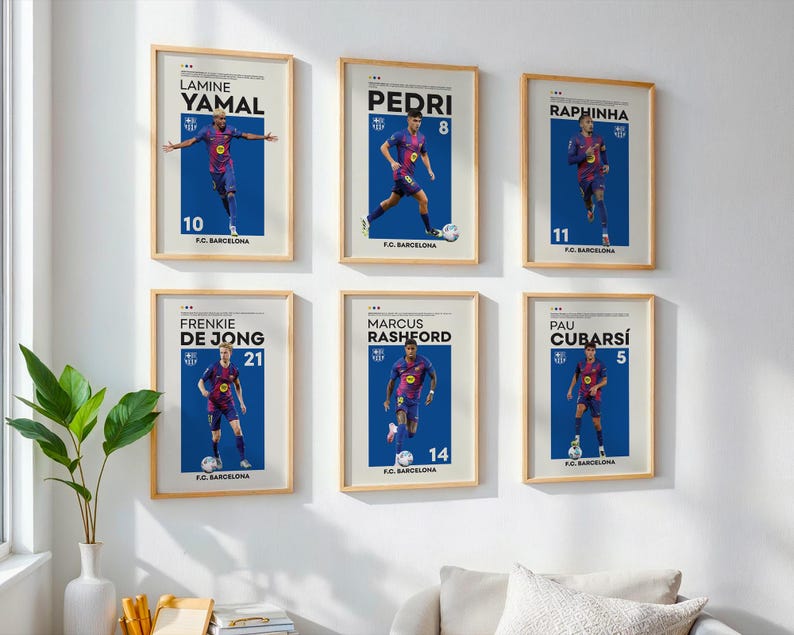 Lamine Yamal, Pedri, Raphinha, Frenkie De Jong, Marcus Rashford, Pau ...
