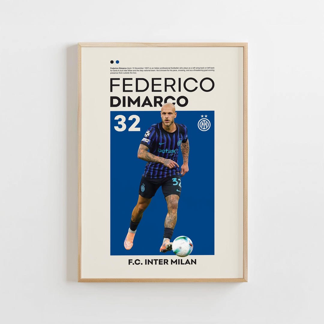 Federico Dimarco Poster, Football Fan Gift (digital Download) - Etsy