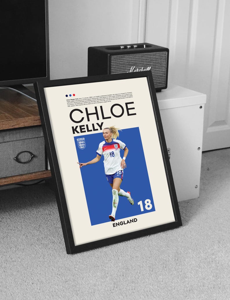 Chloe Kelly-poster, cadeau voetbalfan (digitale download) - Etsy België