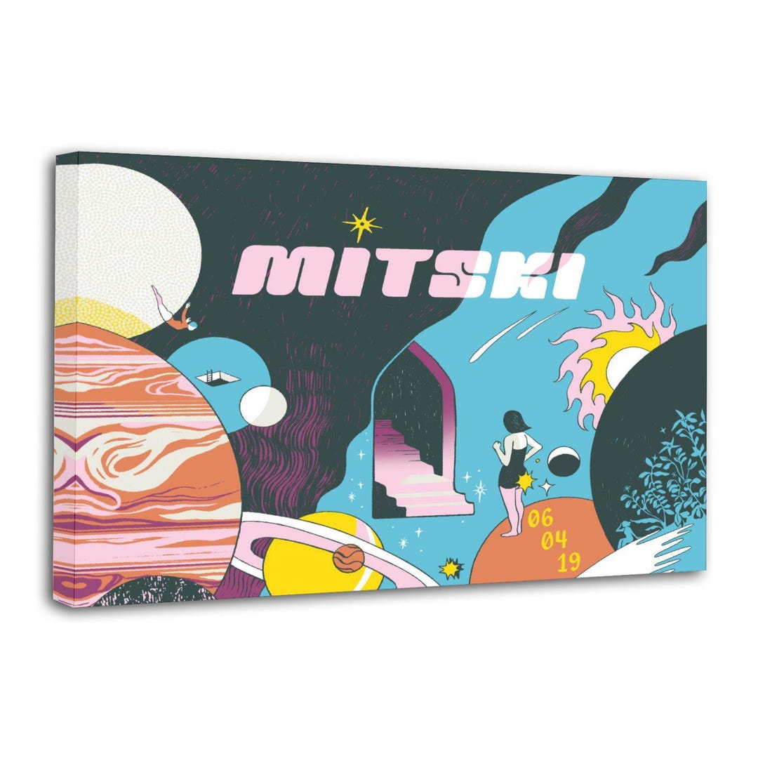 Mitski and Austin City Limits Painting on Canvas Wall Art Poster ...