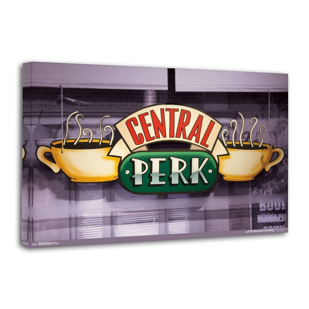Friends Central Perk Logo Poster Painting on Canvas Wall Art Poster ...