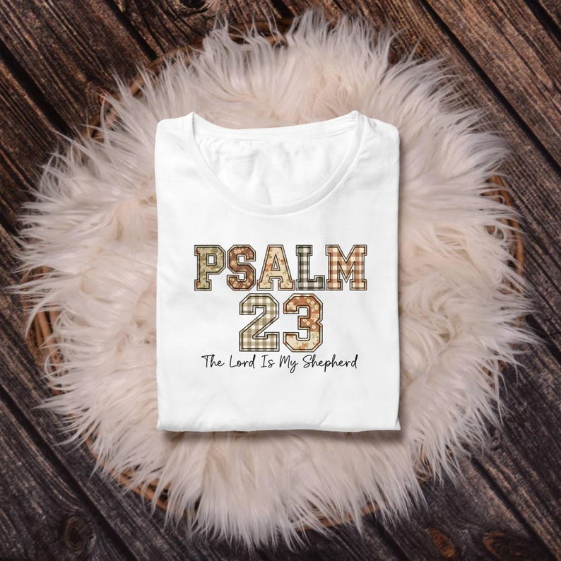 Psalm 23 PNG, Retro Fall Bible Verse, Christian Thanksgiving (digital ...